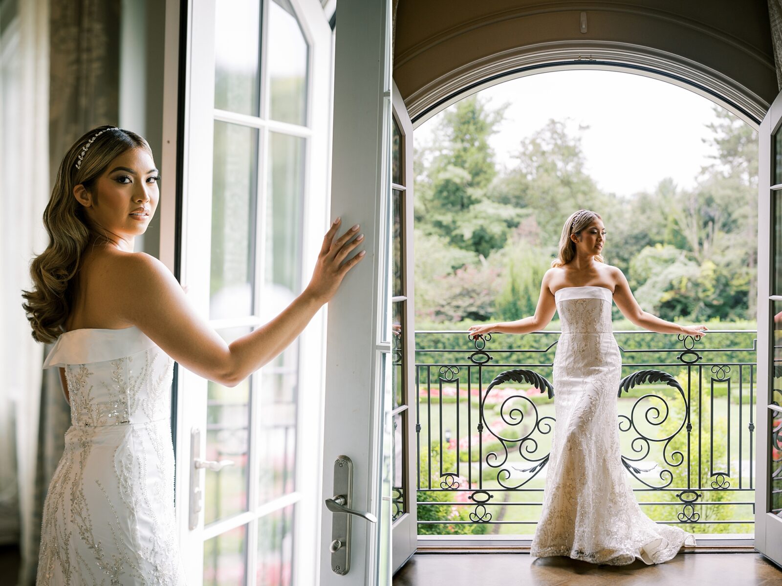 Elegant Park Chateau Estate Wedding with All-White Details